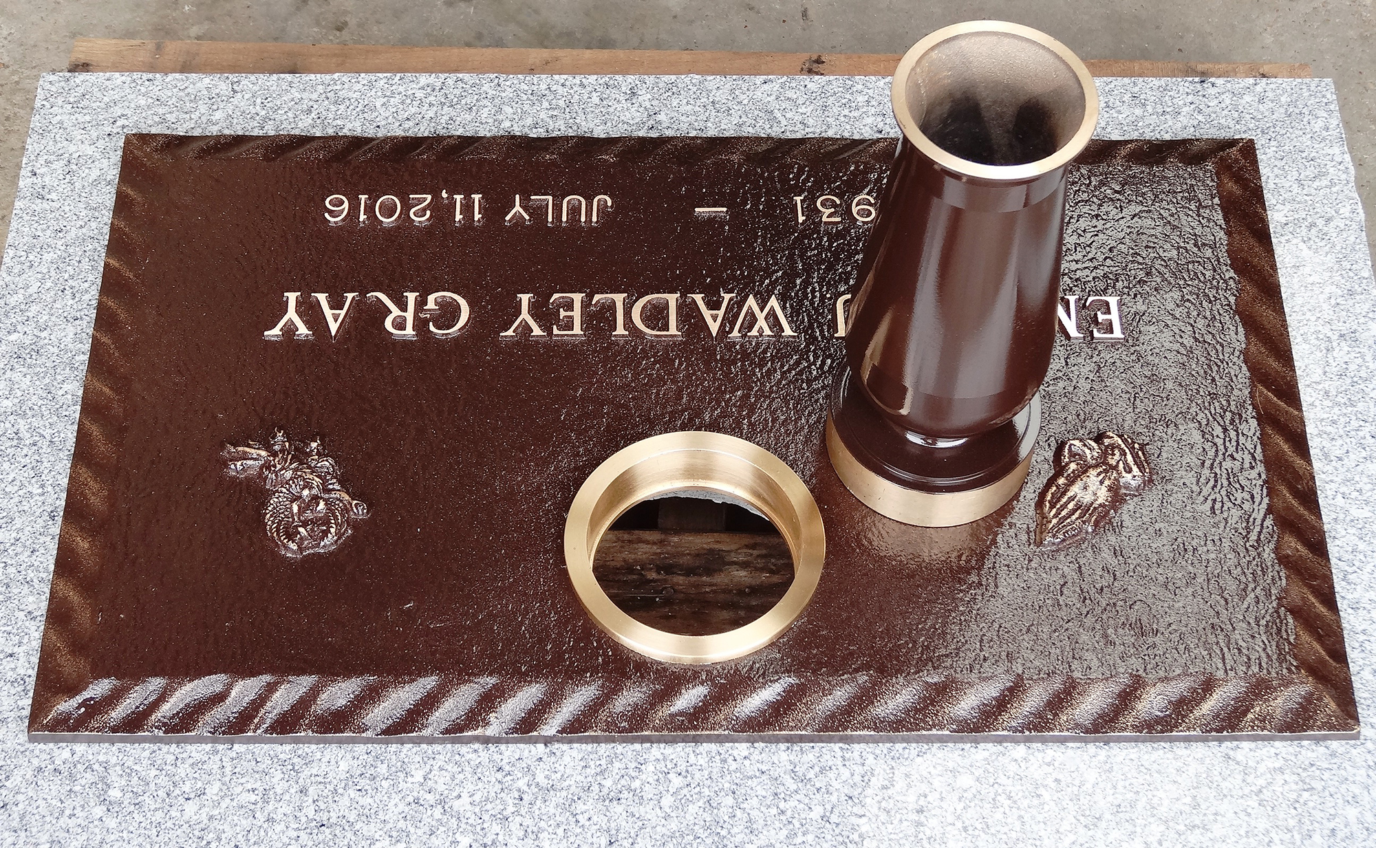 Bronze Grave Marker Bronze Cemetery Memorial Gallery