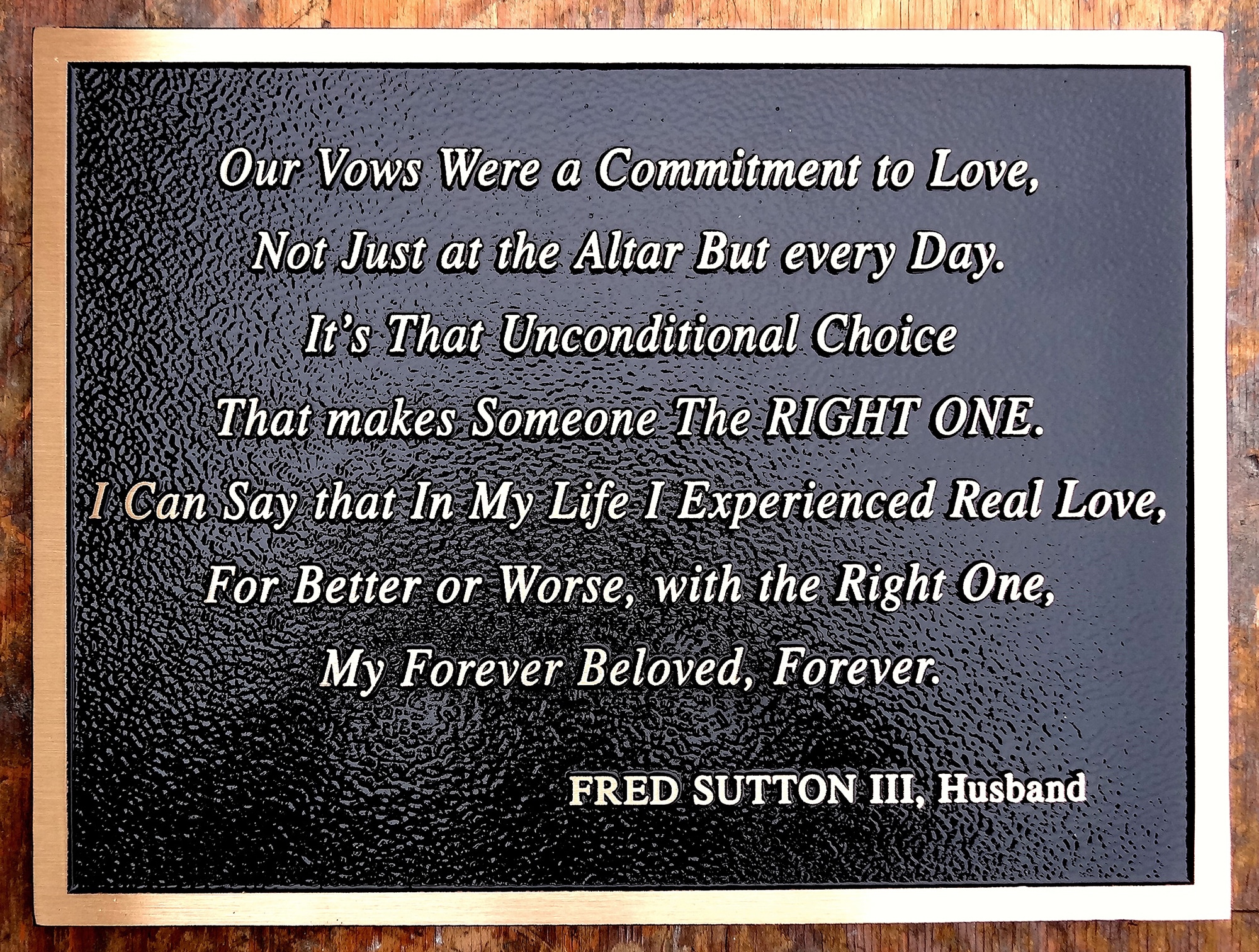 Memorial Plaque Gallery